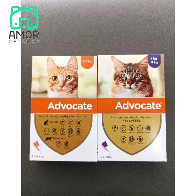Jual ADVOCATE FOR CAT SMALL (S) DAN LARGE (L) HARGA PER BOX ISI 3 TUBE ...
