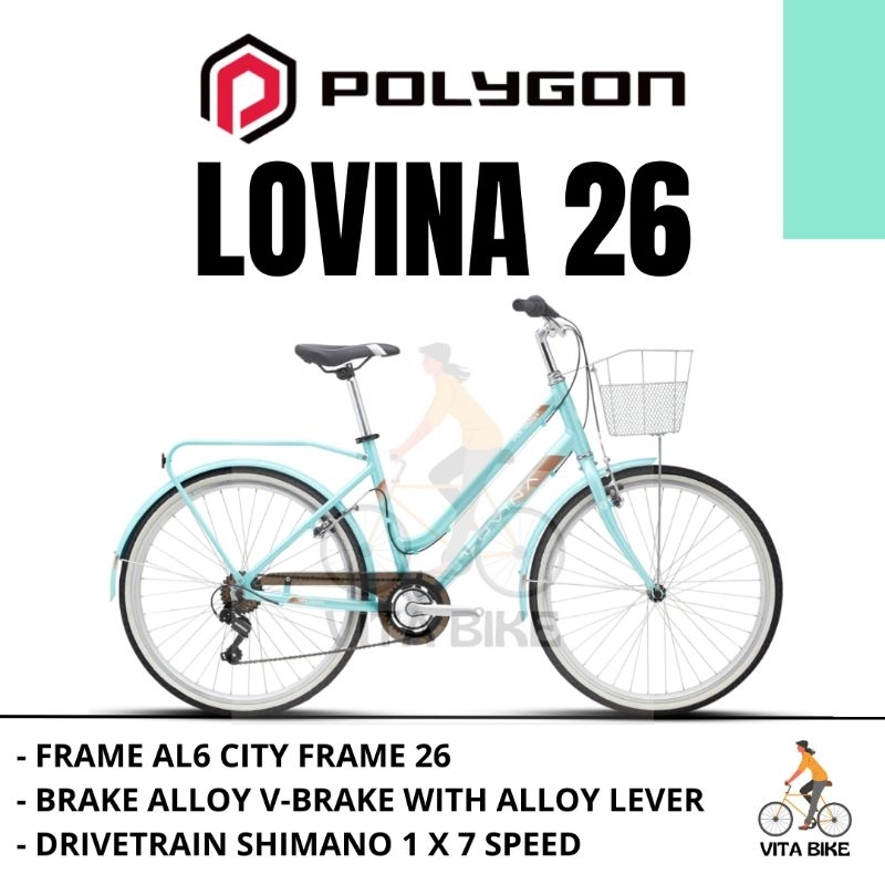 Jual Sepeda Mini/ City Bike / CTB 26 Inch Polygon Lovina | Shopee Indonesia