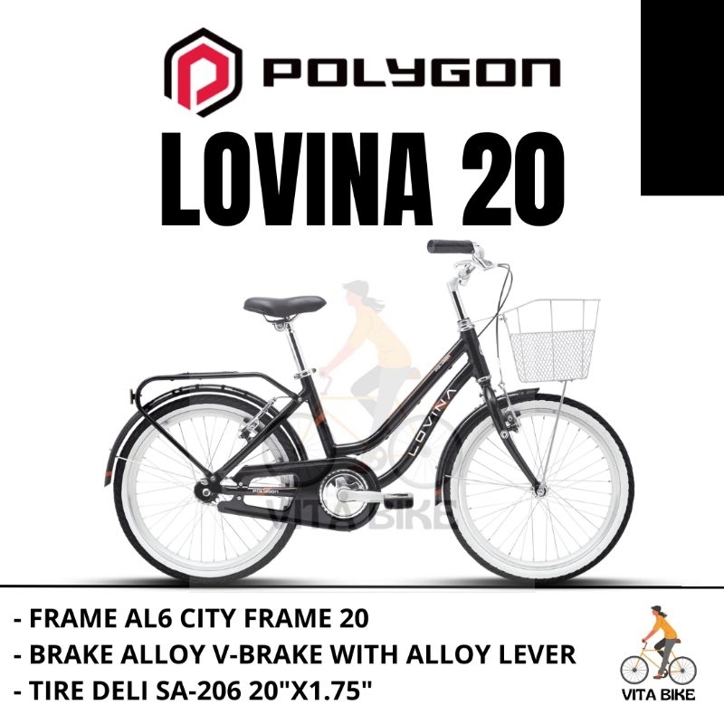 Jual Sepeda Mini Polygon Lovina 20 Frame Alloy | Shopee Indonesia