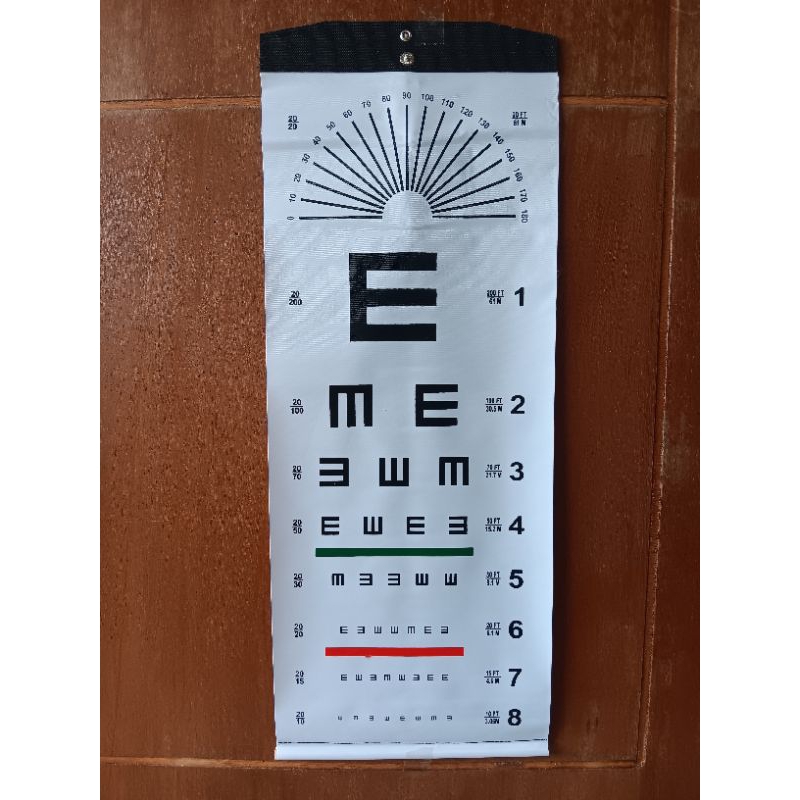 Jual Snellen E Chart / Alat Tes Rabun Jauh Dekat / Alat Periksa Mata ...