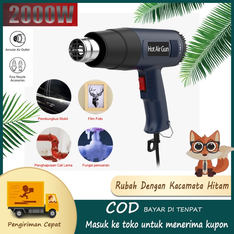 Jual (COD,dalam Stok)2000W Hot Air Gun /Heat Gun Blower Model Pistol ...