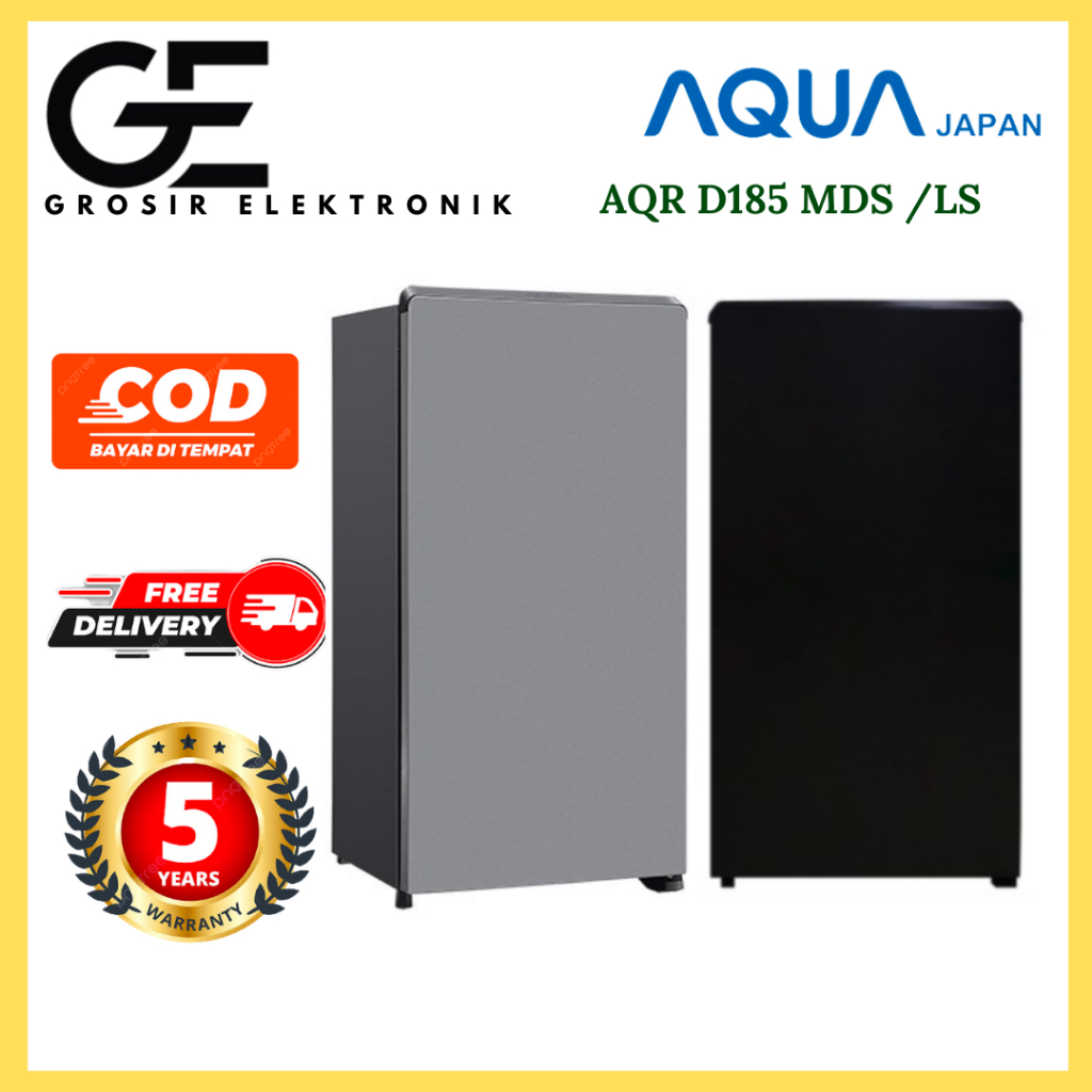 Jual Kulkas 1 Pintu AQUA AQR D185 MDS/MLS 145 Liter Big Freezer 50 Watt | Shopee Indonesia