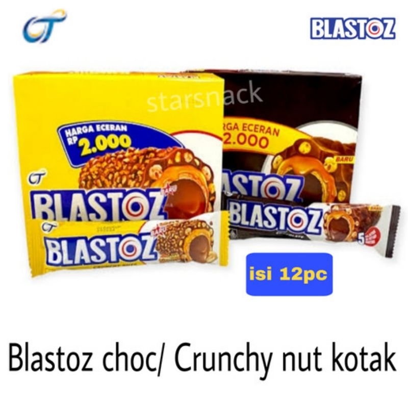 Jual BLASTOZ WAFER ROLL CHOCOLATE CRISPY | CRUNCHY NUTS ISI 12 PCS X 24 ...