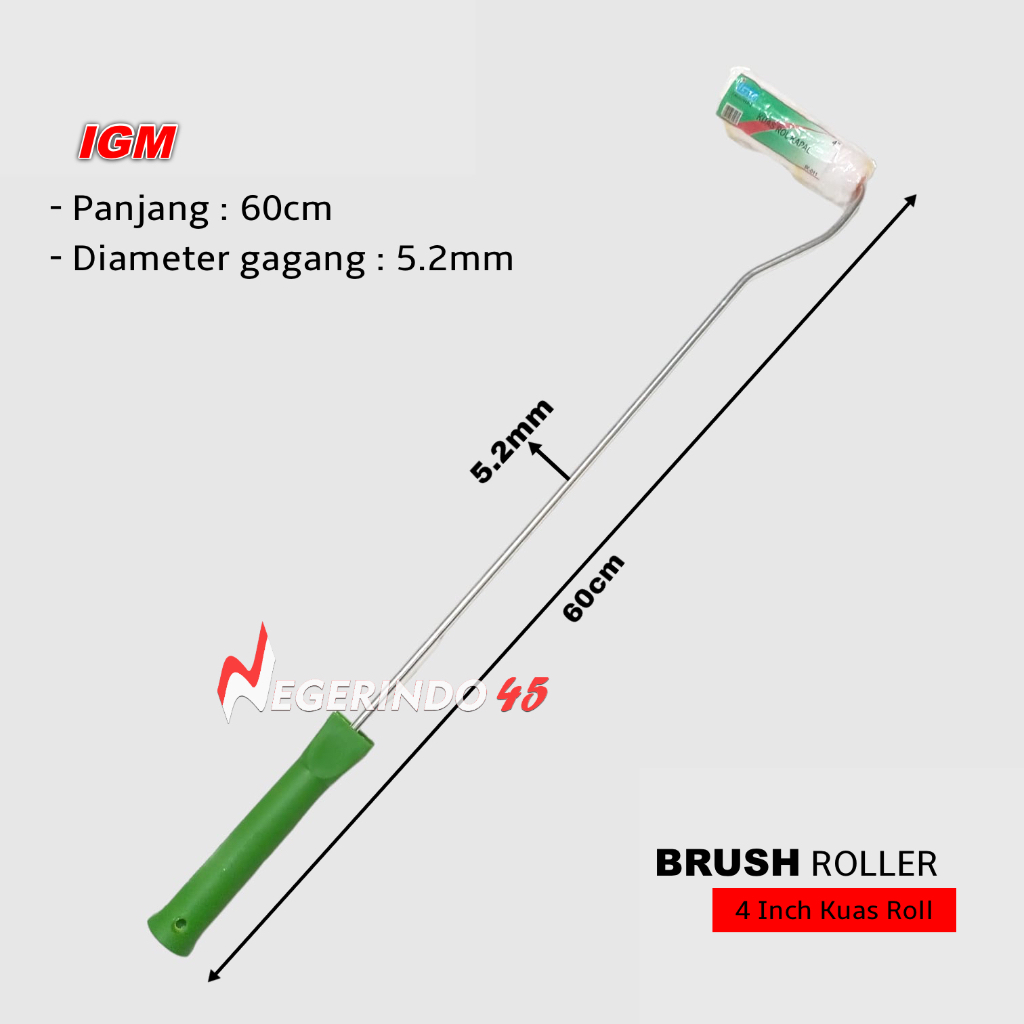 Jual GAGANG KUAS ROLL KAPAL 4" GAGANG PANJANG KUAS ROLL CAT TEMBOK 4 ...