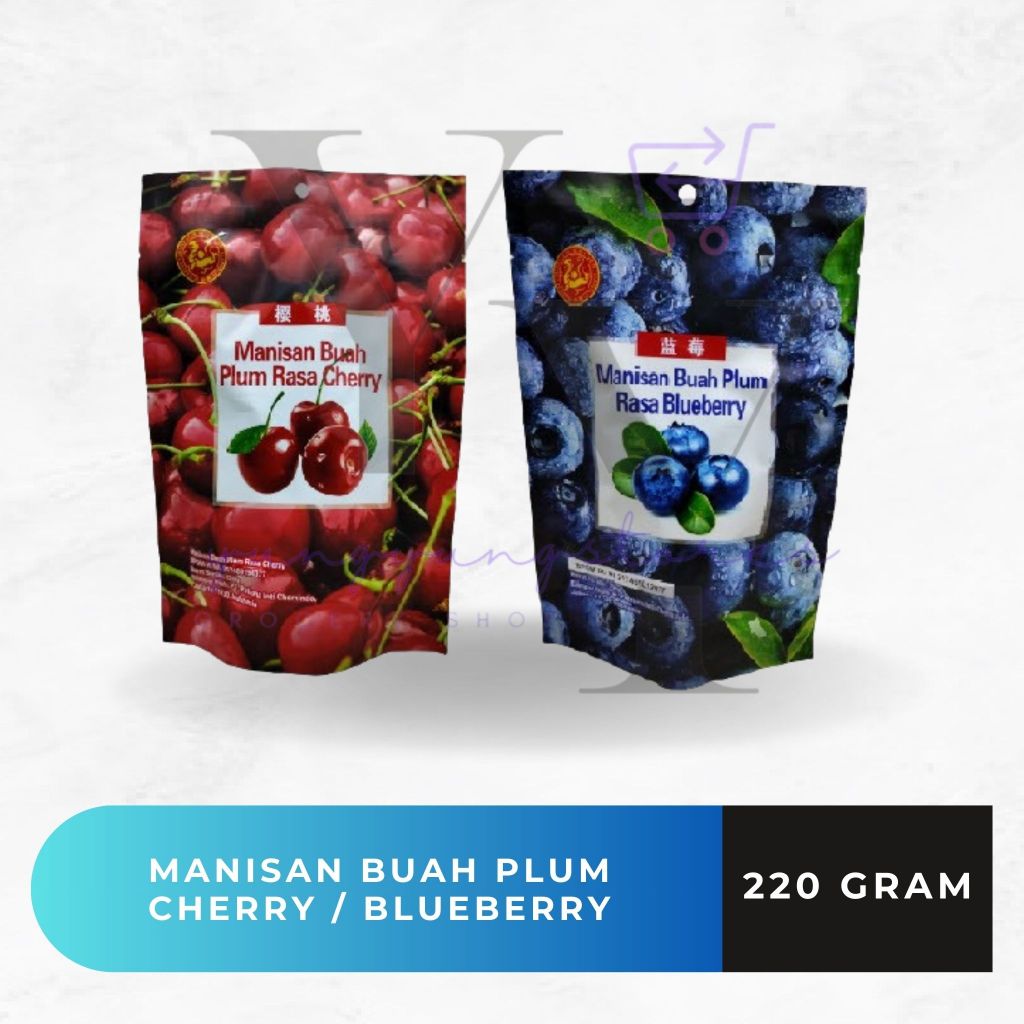 Jual Manisan Buah Plum Rasa Cherry dan Blueberry Chen Liang Ji 220 gram ...