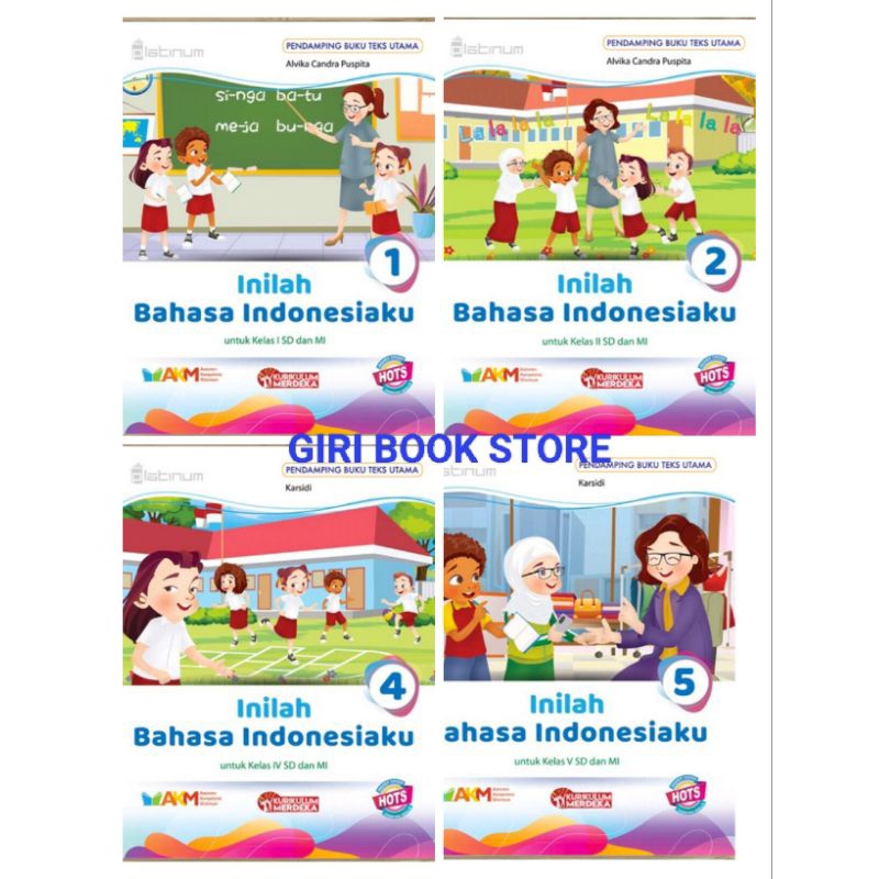 Jual Inilah Bahasa Indonesiaku SD Kelas 1 2 3 4 5 6 Kurikulum Merdeka Platinum Tiga Serangkai ...