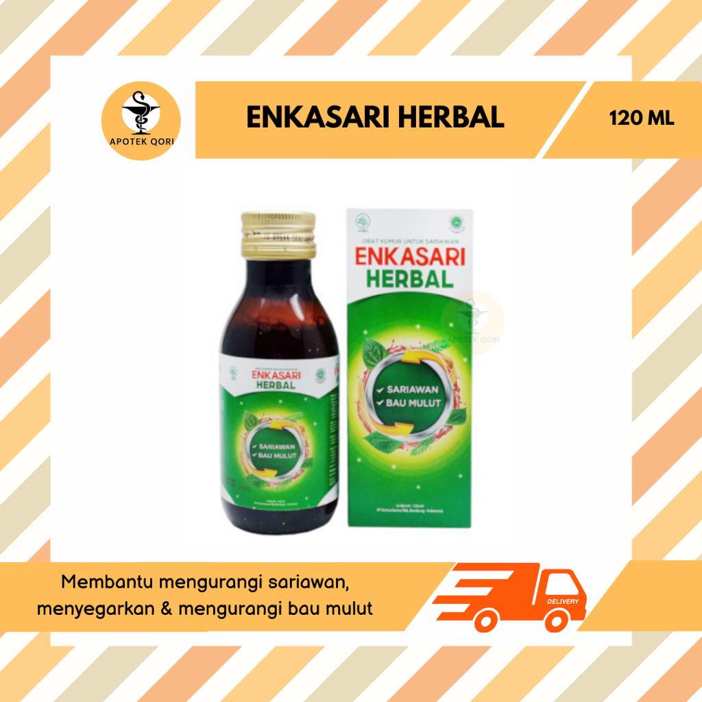 Jual ENKASARI HERBAL 120 ML/OBAT KUMUR/OBAT SARIAWAN/MENGHILANGKAN BAU ...
