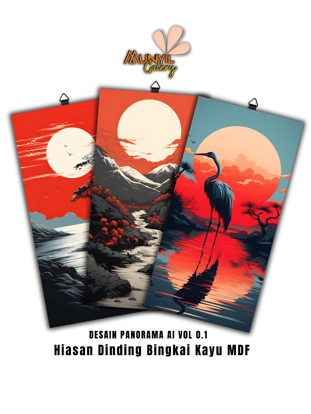 Jual Munyil Galery - Aestetik Dekorasi Dinding Panorama Bingkai MDF ...