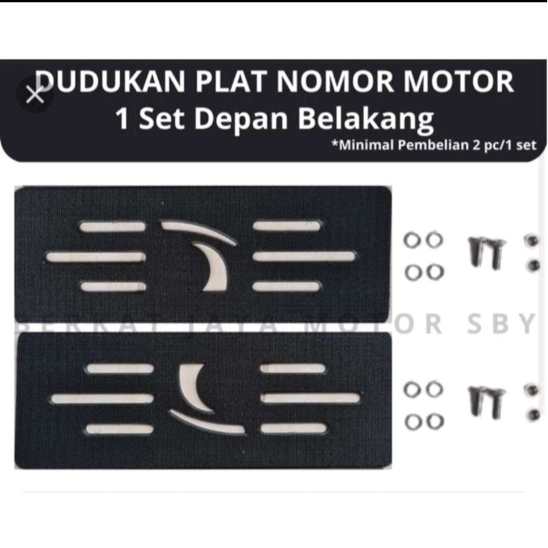 Jual bingkai tatakan plat nomer-frame less -plate tempel-frameles ...