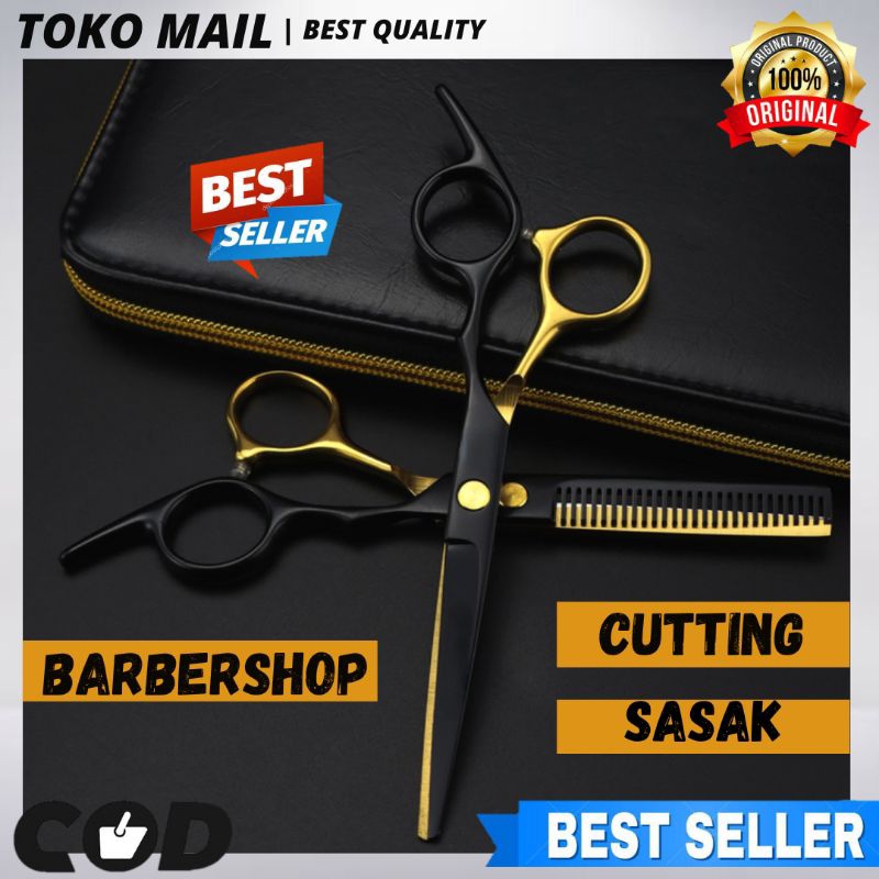 Jual Gunting Potong Rambut Stainless Steel Set Gunting Cukur Potong ...