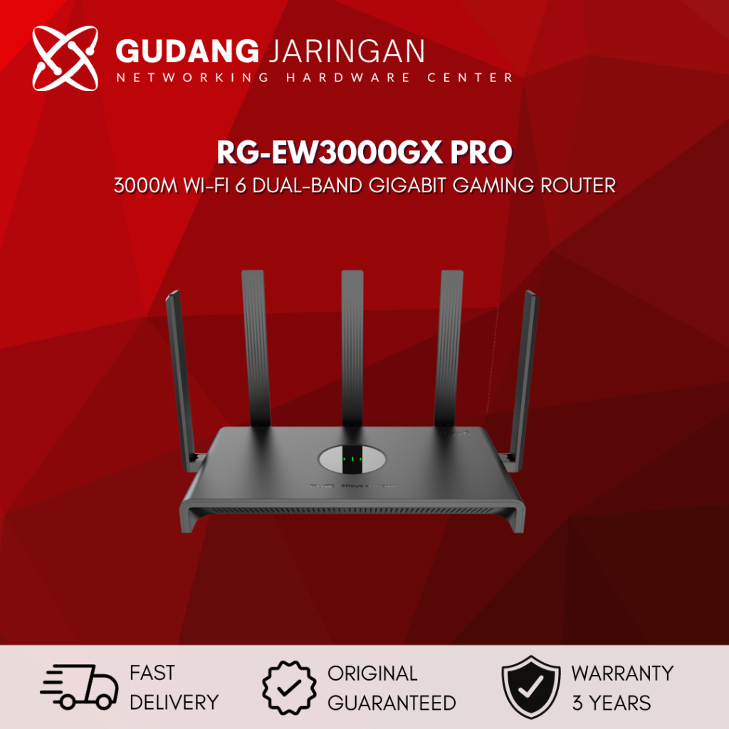 Jual RG-EW3000GX PRO RUIJIE REYEE 3000M Wi-Fi 6 Dual Band Gigabit ...