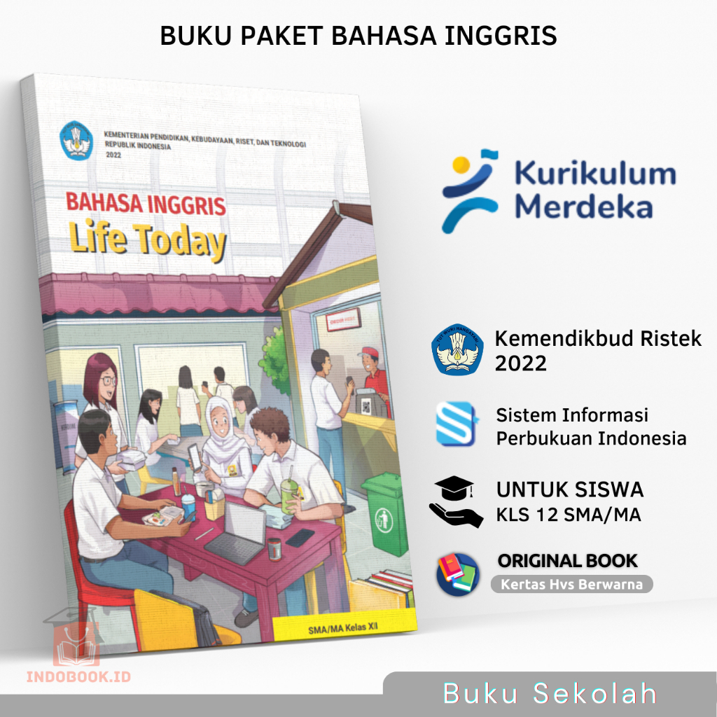 Jual Buku Paket Bahasa Inggris Life Today SMA MA Kelas 12 XII KURIKULUM Merdeka Belajar Buku ...