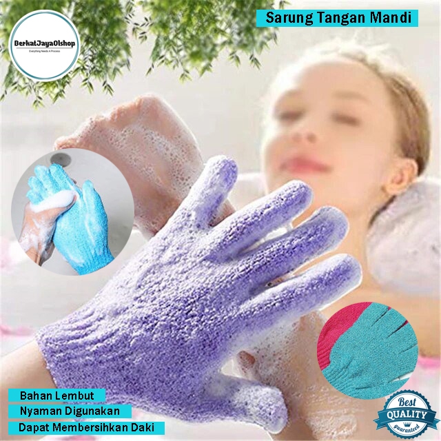 Jual Sarung Tangan Mandi Scrubber Tubuh Handuk Waslap Scrub Premium ...