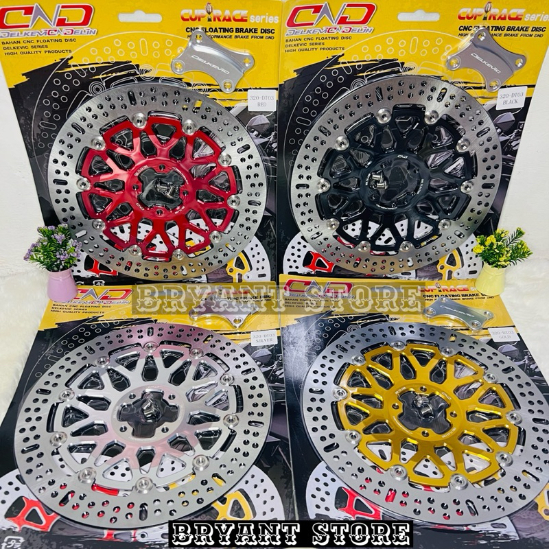 Jual DELKEVIC DND ORIGINAL PIRINGAN DEPAN CAKRAM 320MM DT03 RX KING CNC ...