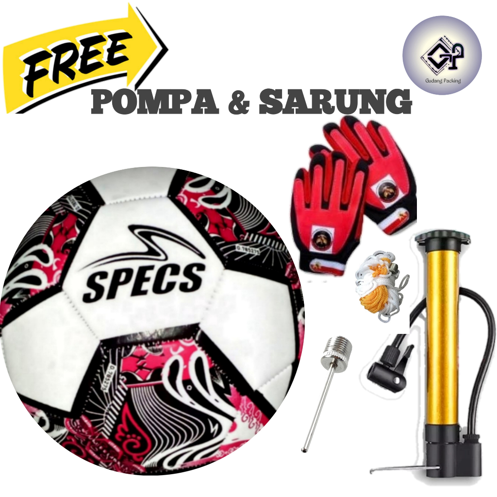 Jual Bola Sepak Spec Batik Size 5 Bonus Pompa Pentil Dan Jaring ...