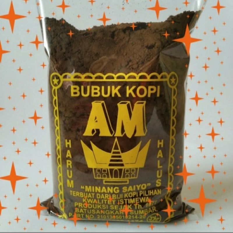 Jual BUBUK KOPI AM MINANG SAIYO\bubuk kopi hitam 250 GRAM | Shopee ...