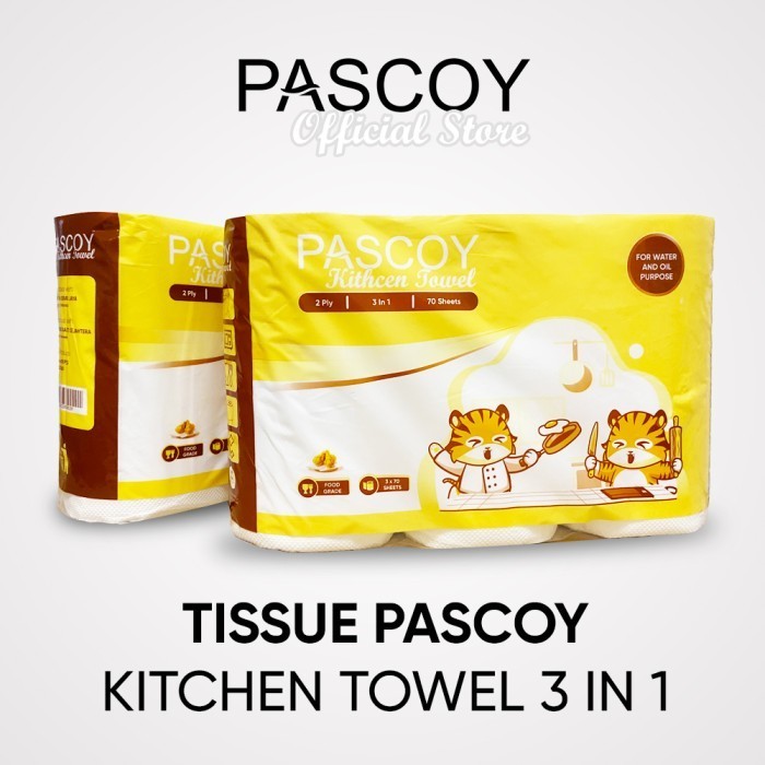 Jual Pascoy Tissue Kitchen Towel 3 Roll | Shopee Indonesia