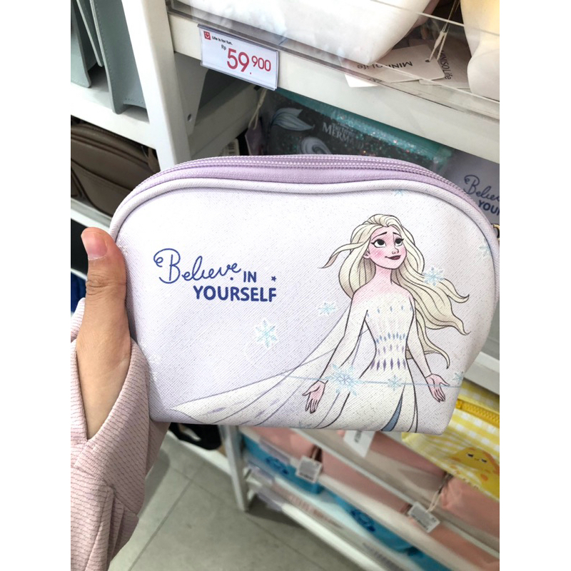 Jual MINISO X DISNEY frozen leather makeup pouch | Shopee Indonesia