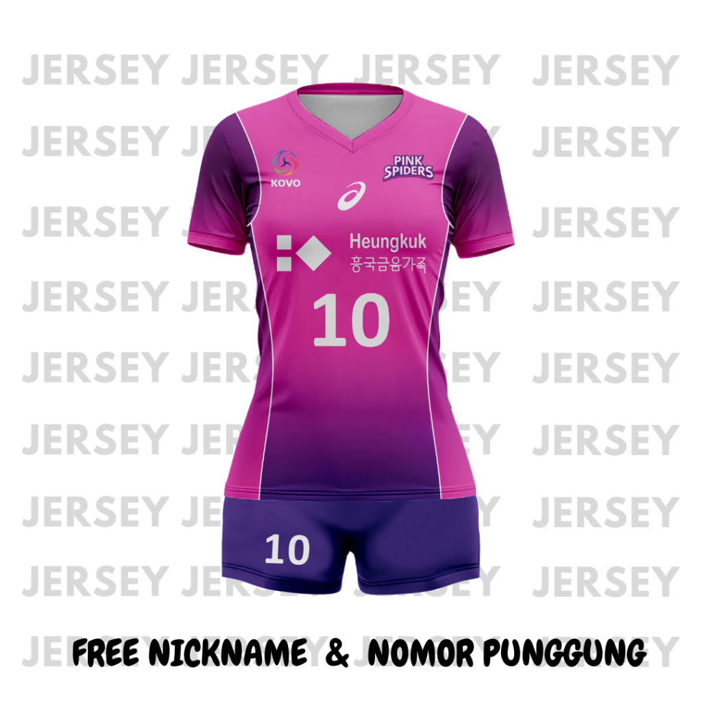 Jual JERSEY VOLLY PINK SPIDER FULL PRINTING | Shopee Indonesia