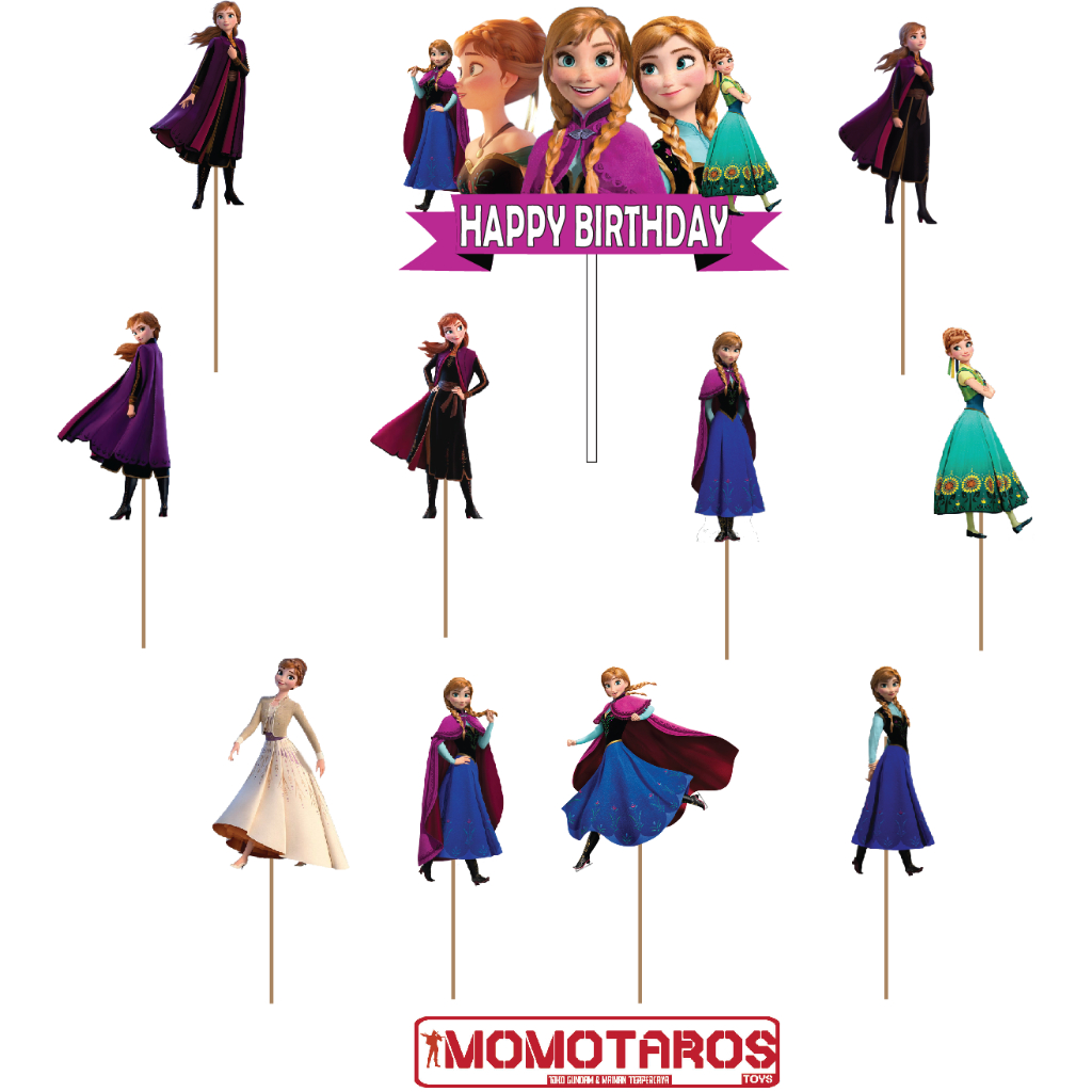 Jual Topper cake Anna solo Frozen isi 11 pcs | Shopee Indonesia