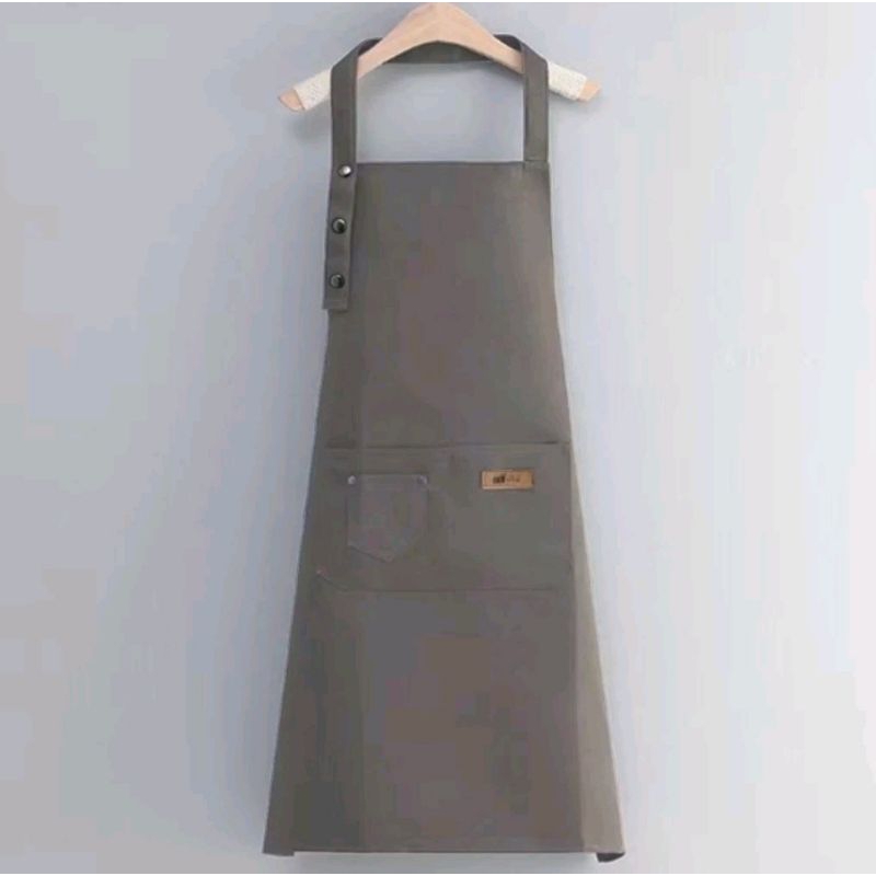 Jual APRON CELEMEK KOREA MASAK DAPUR WATERPROOF / CELEMEK CHEF BARISTA ...