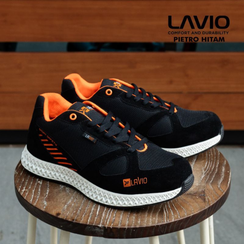 Jual Sepatu Sneakers Pria Original Branded Keren Lavio Pietro Safety ...