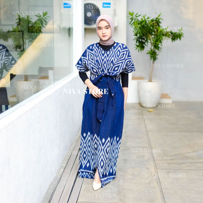 Jual NIYA TENUN || Dress Tenun Masa Kini Dress Kondangan Tenun Blanket ...