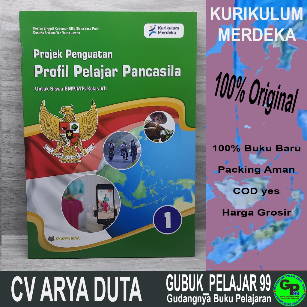 Jual Projek Penguatan Profil Pelajar Pancasila (P5) Kelas 7 SMP/MTs Kurikulum Merdeka CV ARYA ...