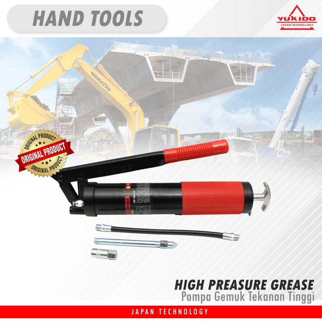 Jual YUKIDO Grease Gun/Pompa Gemuk 500CC 6000 psi Untuk Oli /Alat ...