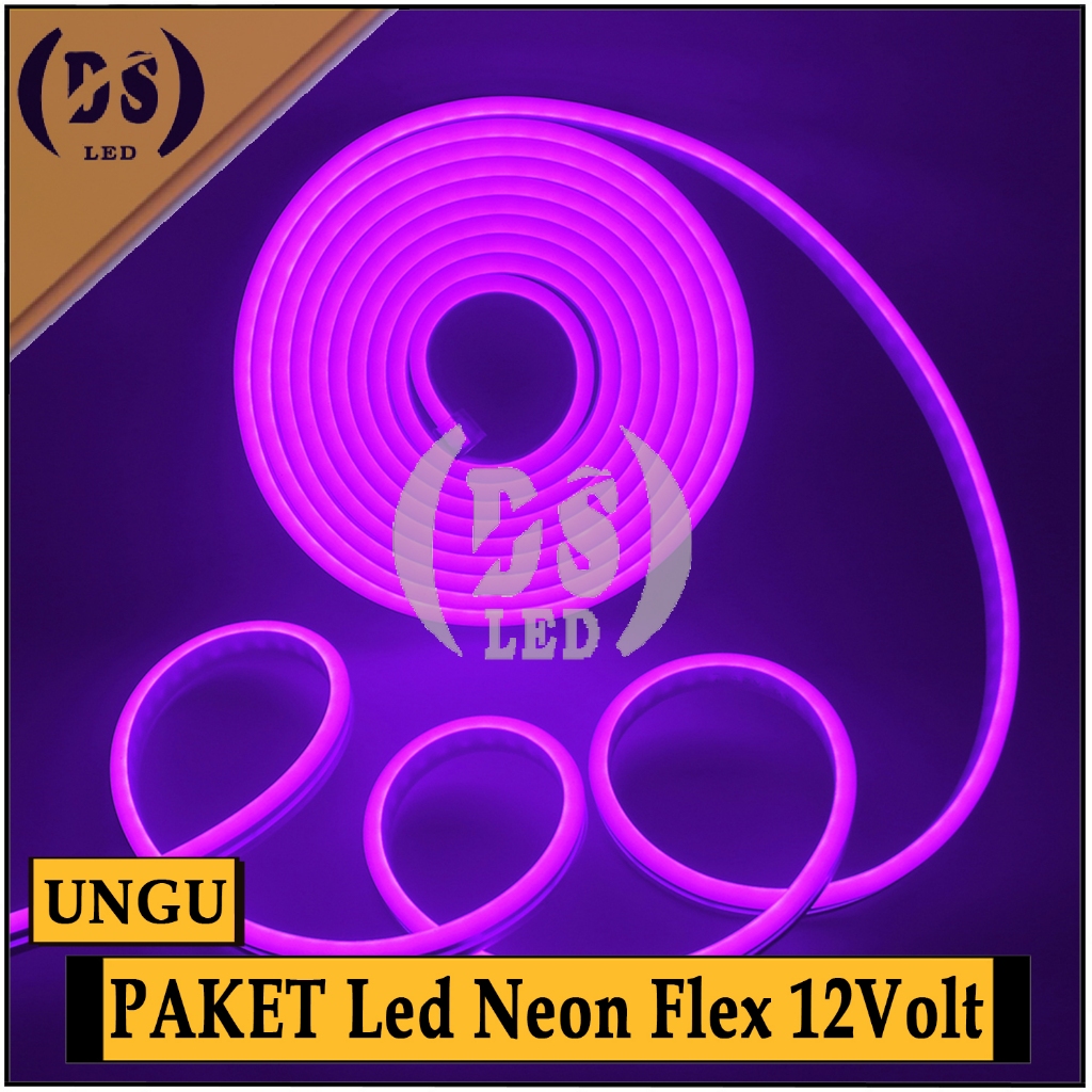 Jual PAKET Lampu LED Neon Flex 5Meter Adaptor 12V 1A / Lampu Plafon ...
