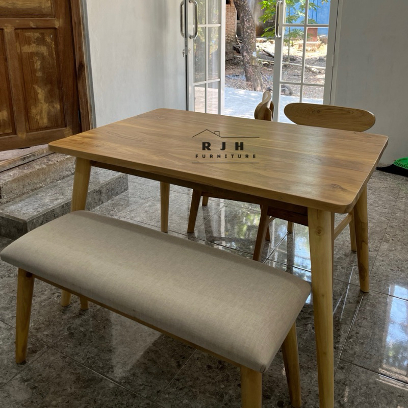 Jual DINING SET ROPAN KOMBINASI, KURSI MAKAN MINIMALIS, DINING TABLE, SET MEJA MAKAN, TABLE ...