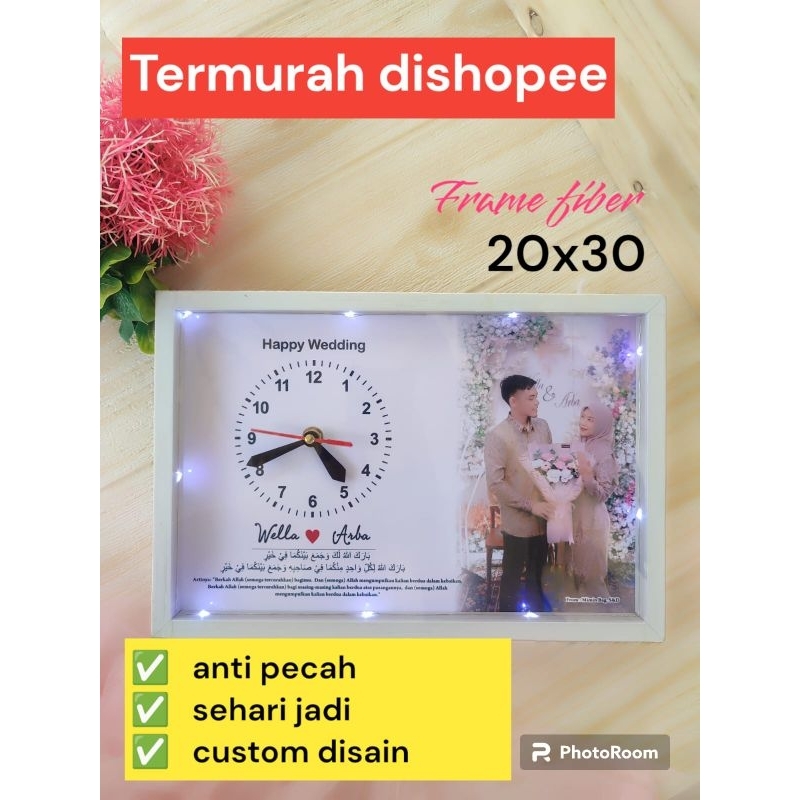 Jual JAM DINDING CUSTOM UNIK KADO PERNIKAHAN KADO WEDDING ULANG TAHUN ...