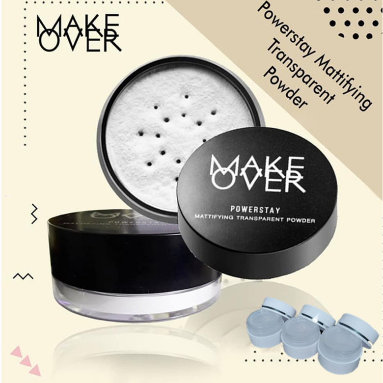 Jual [ SHARE IN JAR ] Make Over Powerstay Mattifying Transparent Powder | Bedak Tabur Putih ...