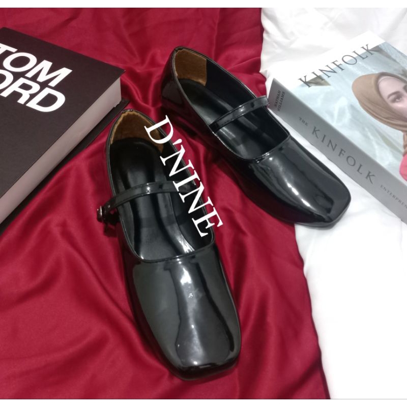 Jual Nayla Ys 920 Sepatu wanita flat shoes hak 2cm glosy | Shopee Indonesia
