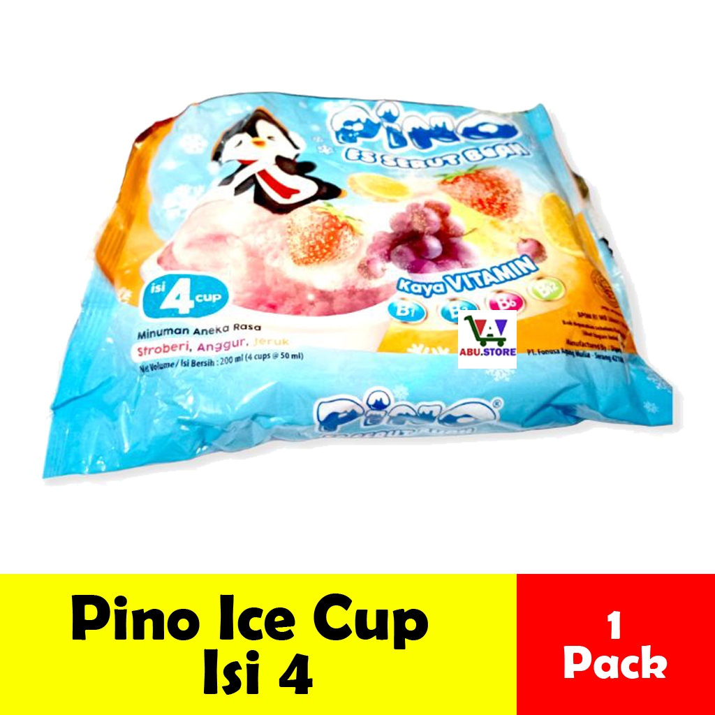 Jual Pino Ice Cup isi 4 pcs rasa Strawberry, Anggur, Jeruk - Hot ...
