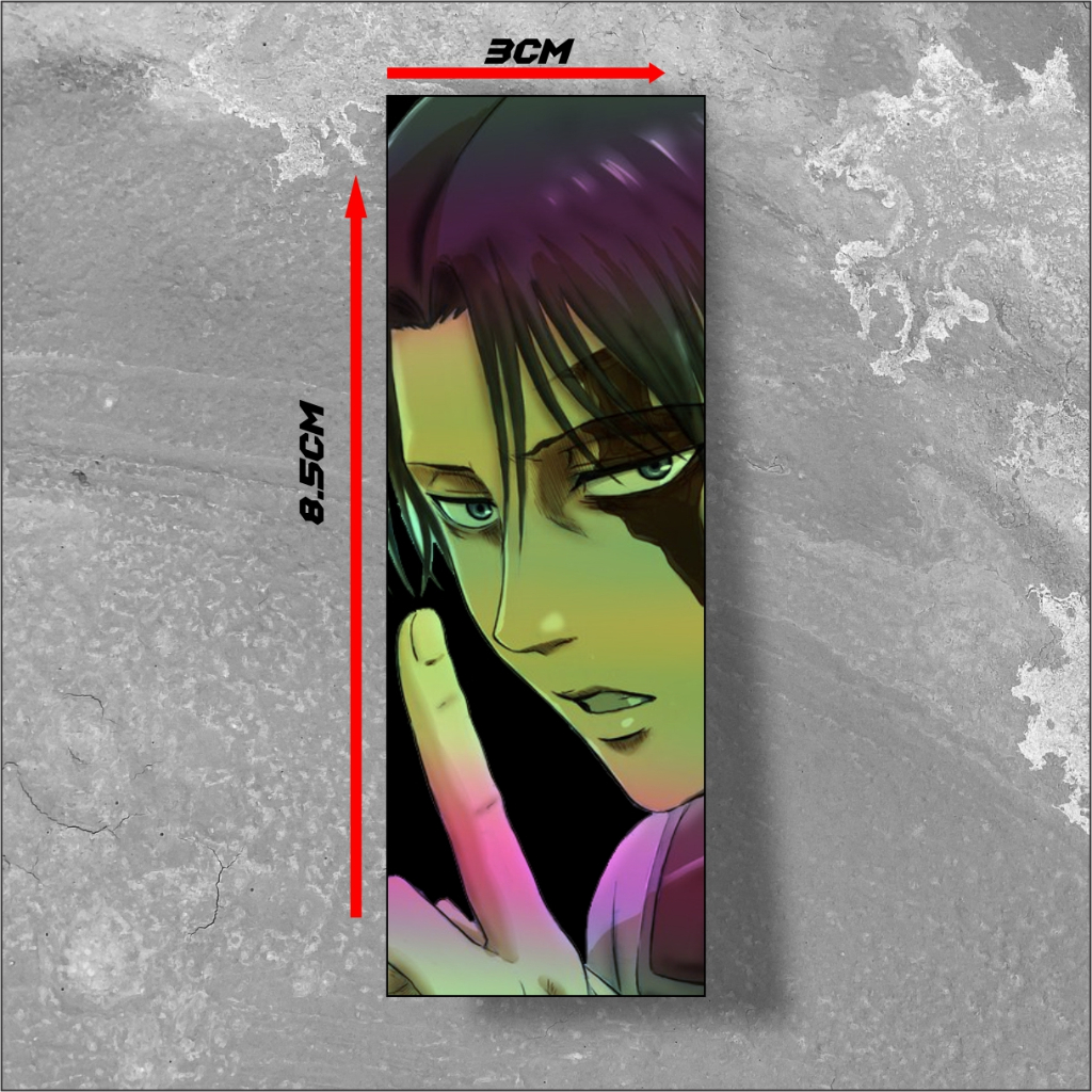 Jual Sticker Anime Attack On Titan Levi Ackerman Hologram | Shopee ...
