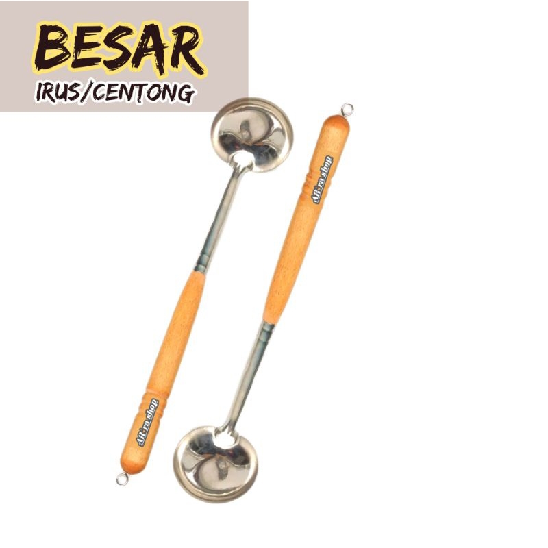 Jual spatula/irus centong kuah besar gagang kayu | Shopee Indonesia