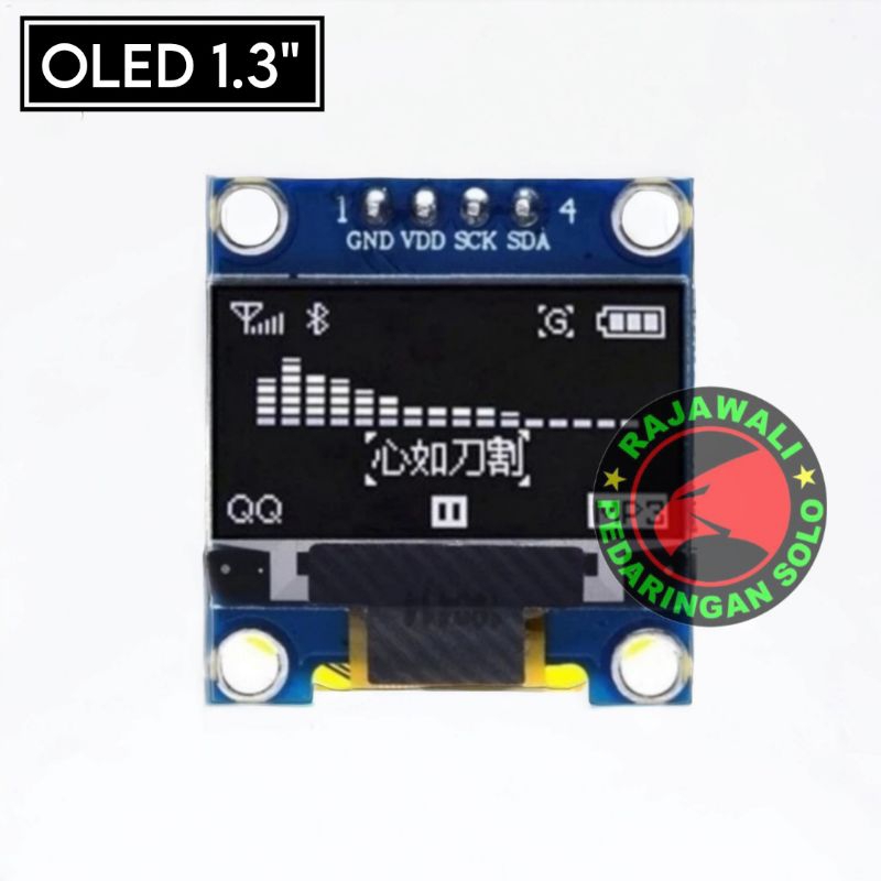Jual MODUL OLED 1.3 INCHI PUTIH LCD I2C 4pin LCD OLED | Shopee Indonesia