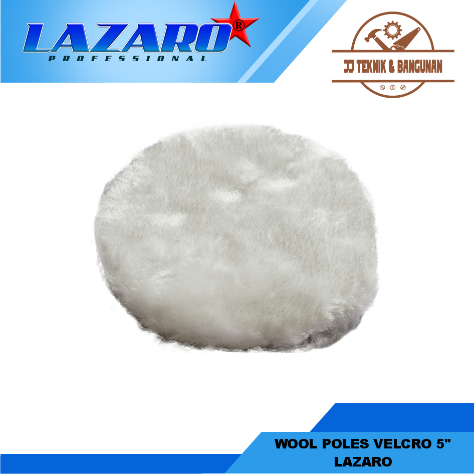 Jual Wool Poles Putih Sponge Velcro Pad Wol Polish Compound Coating ...
