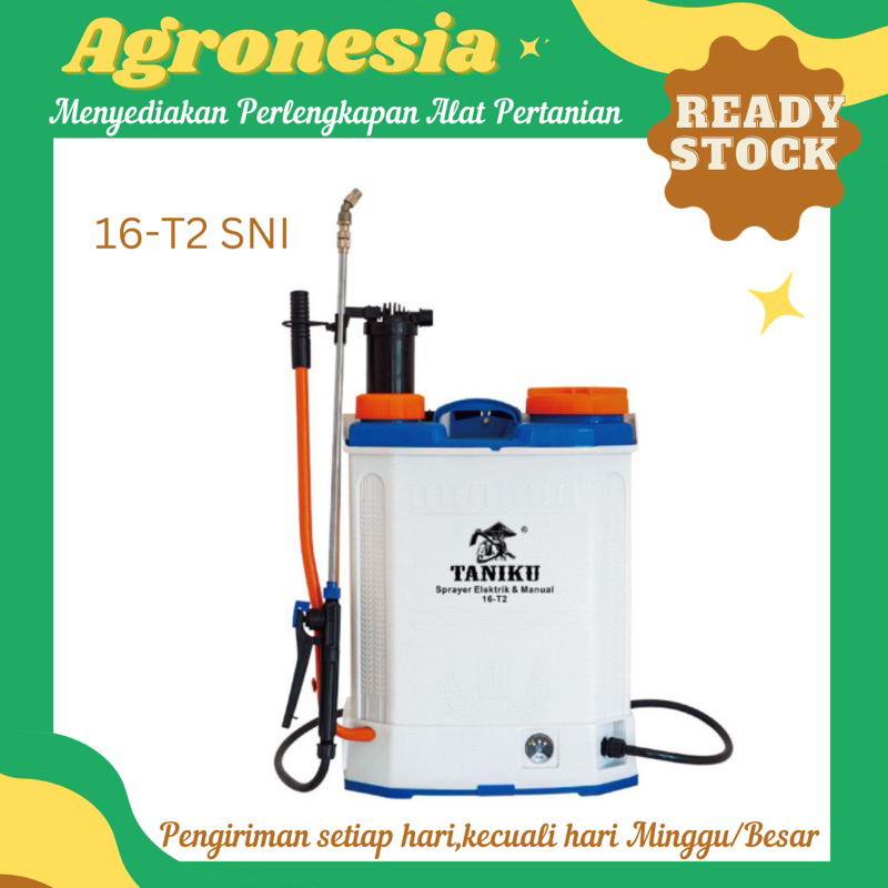 Jual Sprayer Taniku Manual & Elektrik 16L /Alat Semprot Tanaman Pertanian (16-T2) SNI | Shopee ...