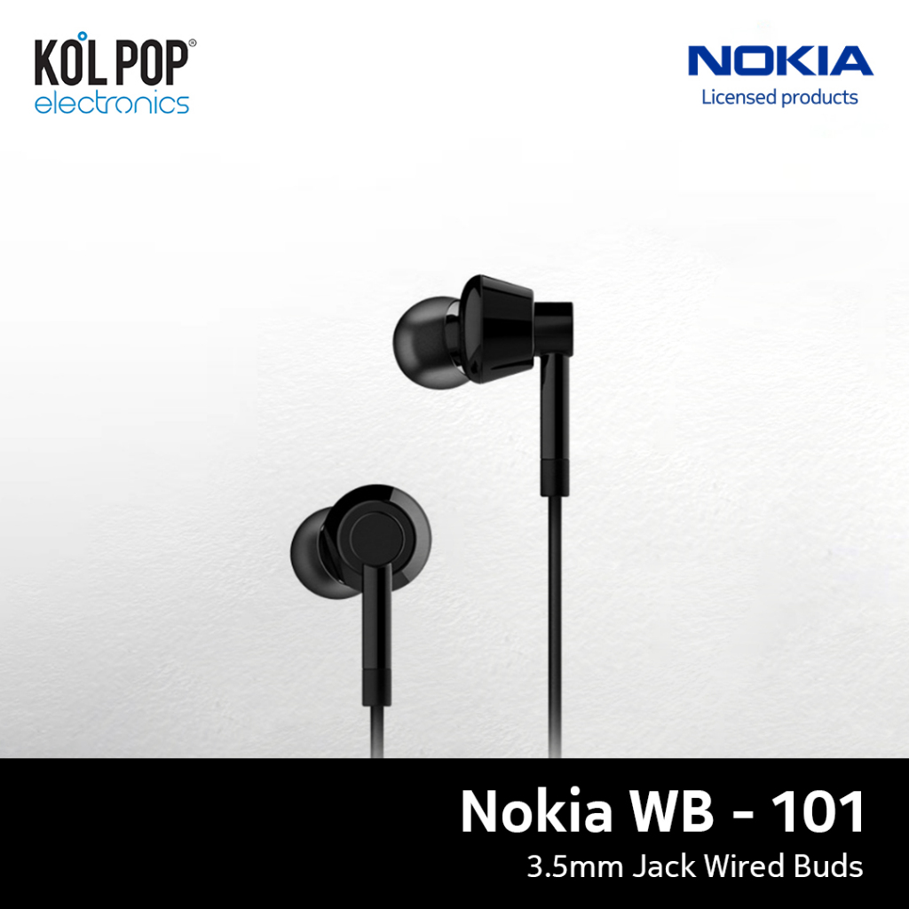 Jual Nokia WB-101 Wired Buds Audio 3.5mm Jack | Shopee Indonesia