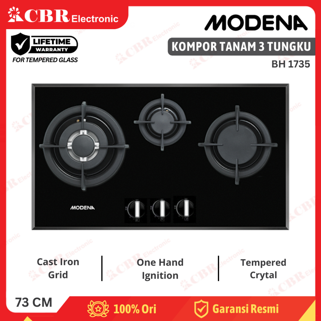 Jual Kompor Tanam MODENA 3 Tungku BH 1735 | Shopee Indonesia