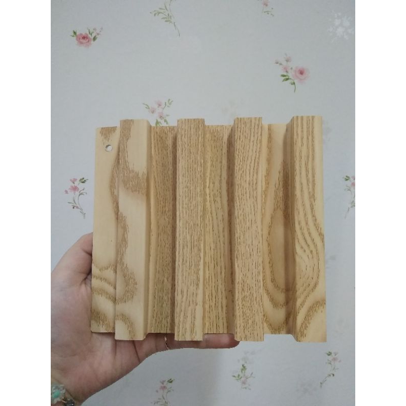 Jual (UK 300cmx16cm) Wallpanel Wood panel WPC panel wall kayu dinding ...