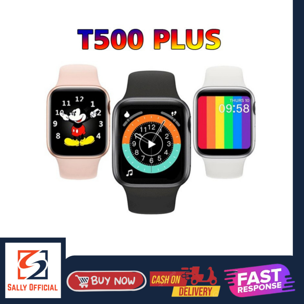 Jual T500 Jam Tangan Smartwatch T500 Plus Smart Watch T500+ Hiwatch ...