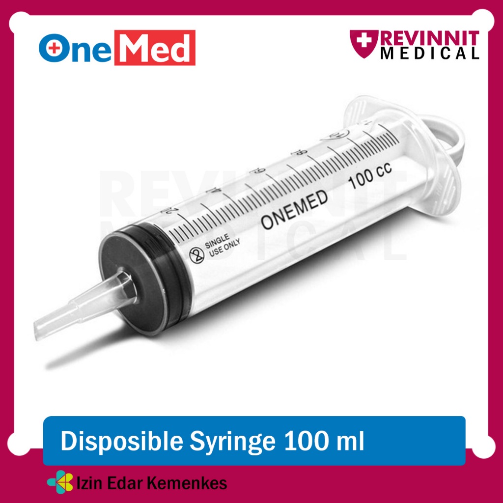 Jual ONEMED Spuit 100cc / Syringe 100cc Onemed / Jarum Suntik 100cc ...