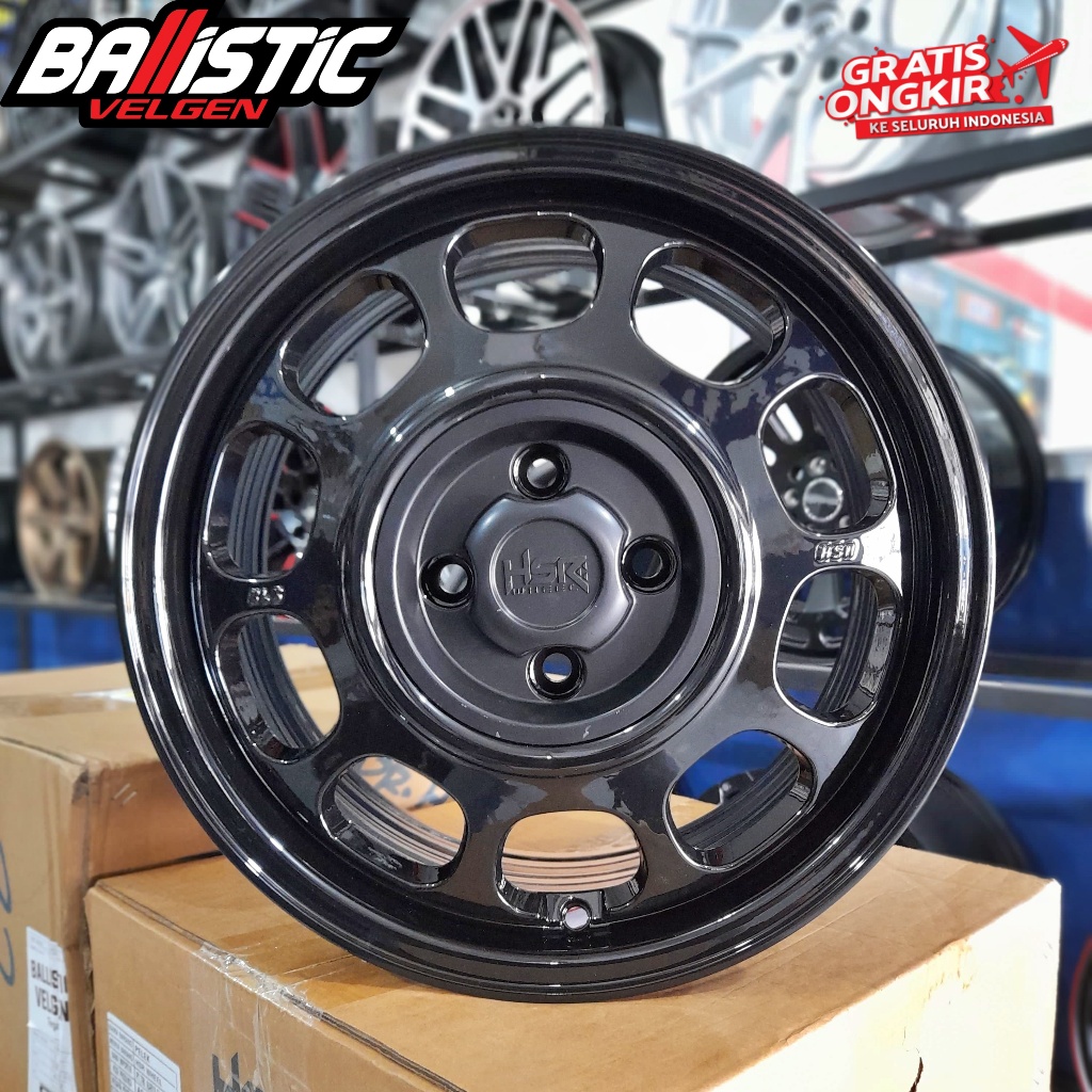 Jual Velg racing mobil Freed City Yaris Vios ring 15 HSR KLG R15 lebar 6,5 Pcd 4x100 ET42 Glossy ...