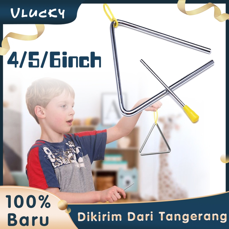 Jual Triangle Alat Musik 4/5/6 Inci Alat Musik Triangle Instrument ...