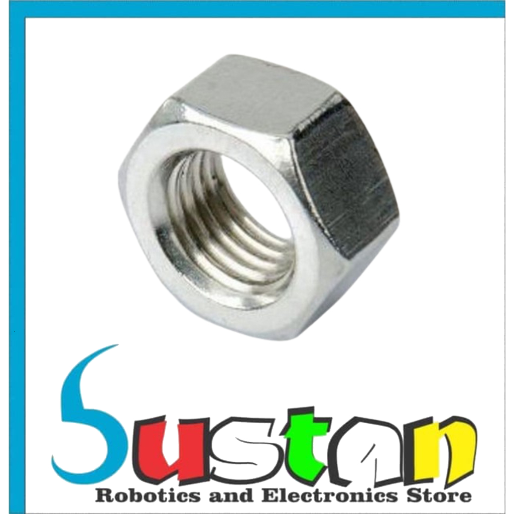 Jual NUT MUR M4 HEX NUT BESI MUR 4MM 4 MM PENGENCANG BAUT SCREW ...