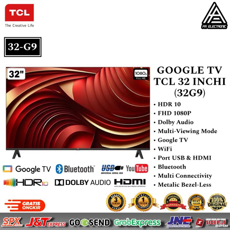 Jual TCL Google TV 32 Inchi 32G9 FHD HDR10 | Shopee Indonesia