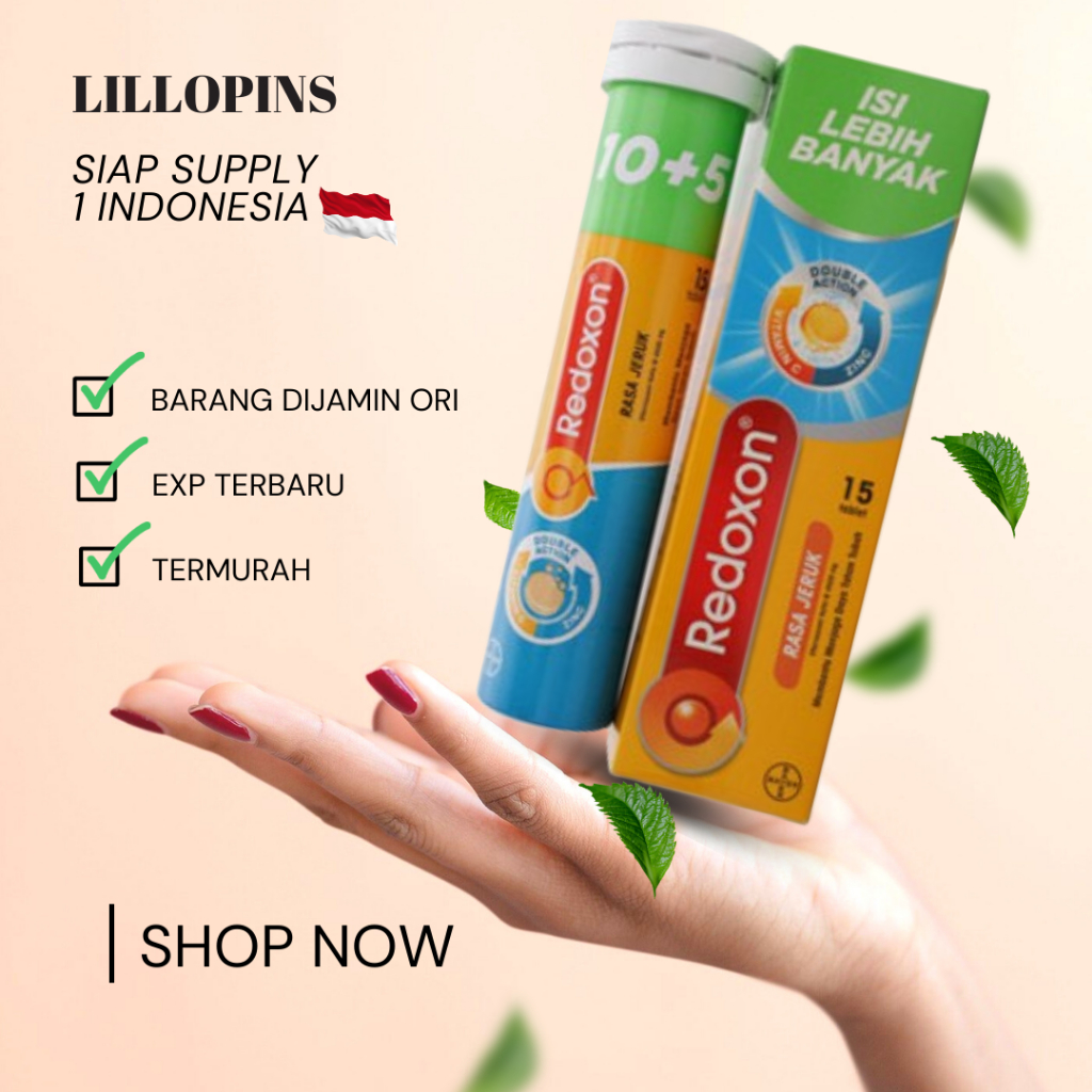 Jual REDOXON ISI 15 TABLET 1 BOTOL VITAMIN C | Shopee Indonesia